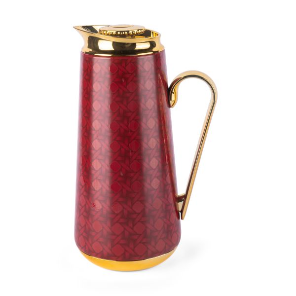 Rattan - Vacuum Flask - Red & Gold – Otantik Home